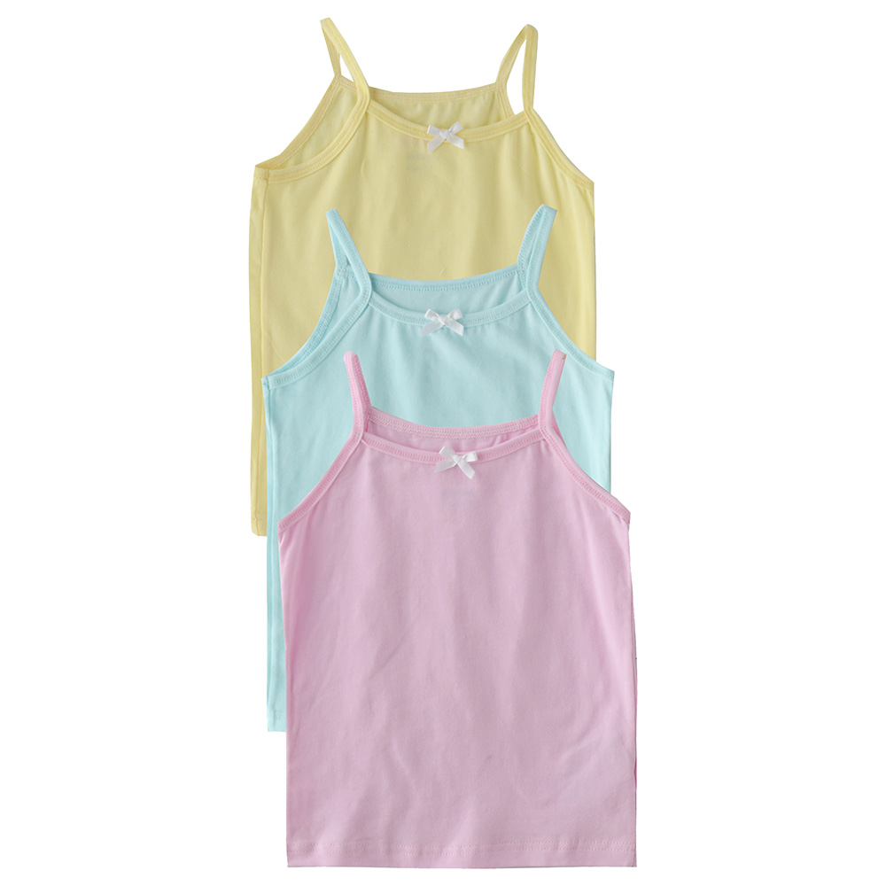 Order Genius - 3Pc-Set - Girls Spaghetti Vest Set Now! | Jomla.ae