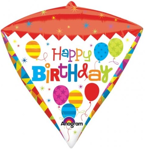 Order Geometric Birthday Diamond Balloon - 1pc Now! | Jomla.ae