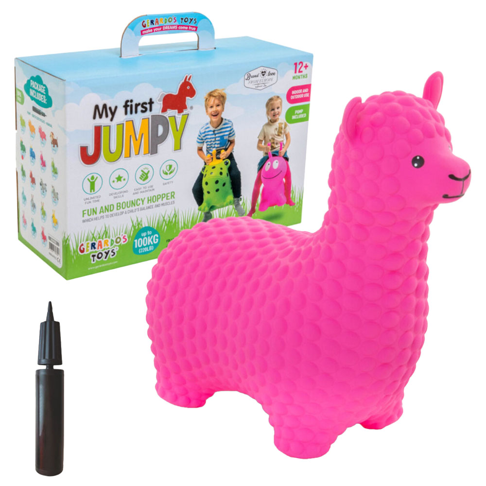 Gerardo's Toys - My First Jumpy Alpaca - Pink | Jomla.ae