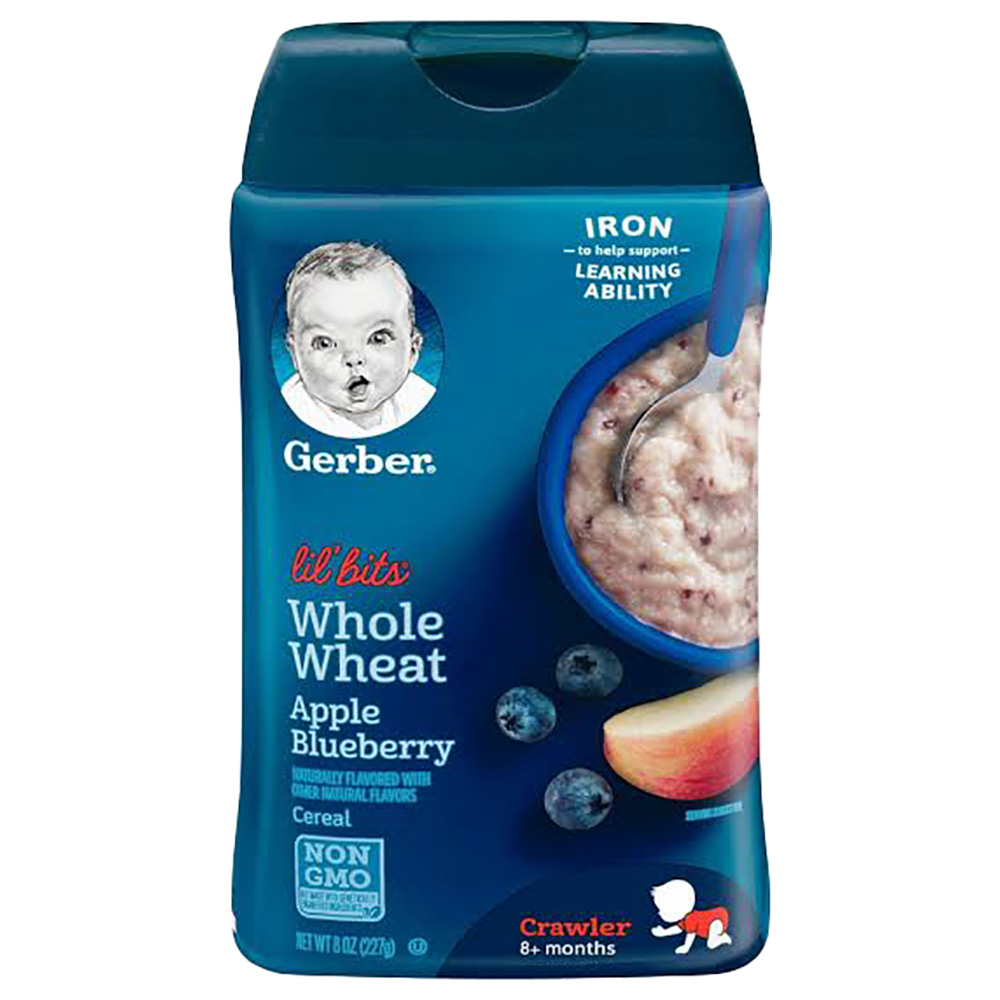 Order Gerber - Whole Wheat Cereal 8+ Months Apple Blueberry 227g Now ...
