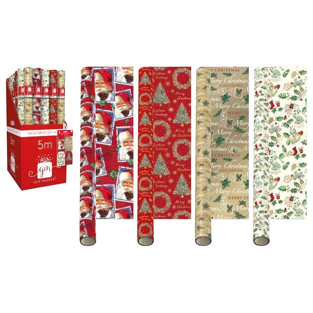 Order Giftmaker - Elegant Traditions Gift Wrap - Pack Of 4 - 5M Now ...