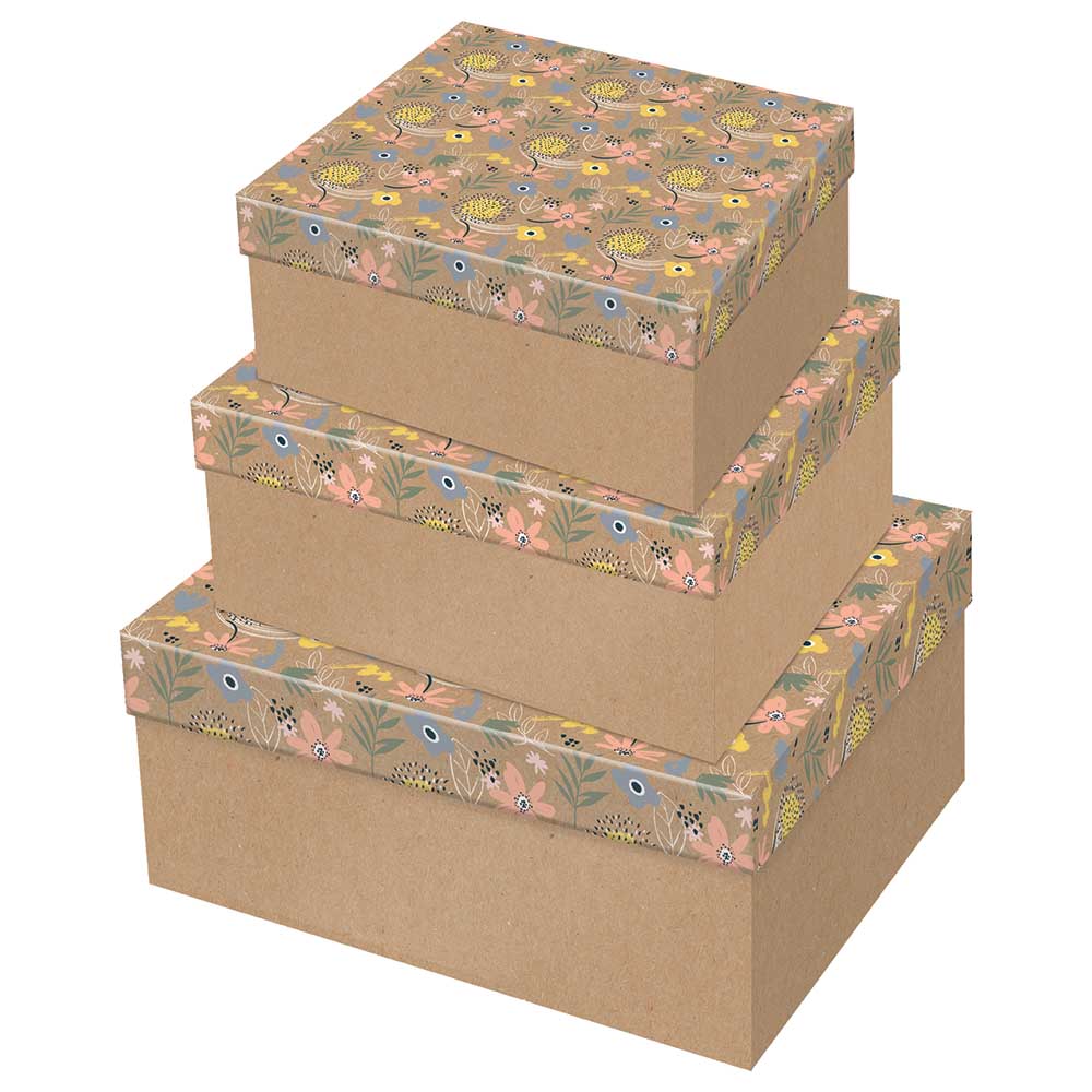 Giftmaker - Floral Blush Nested Boxes - Small | Jomla.ae Giftmaker - Floral Blush Nested Boxes - Small | Jomla.ae