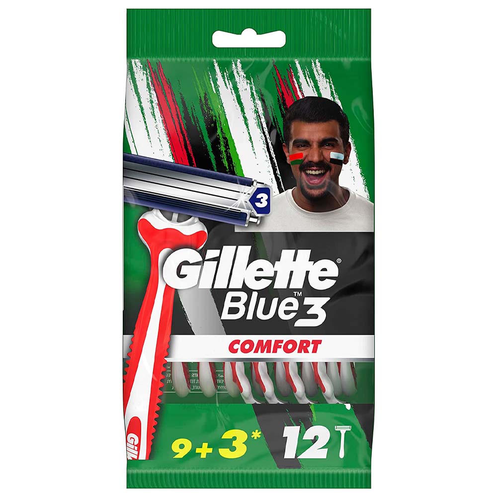 Order Gillette - Blue3 Comfort Men's Disposable Razor - Pack of 12 Now ...