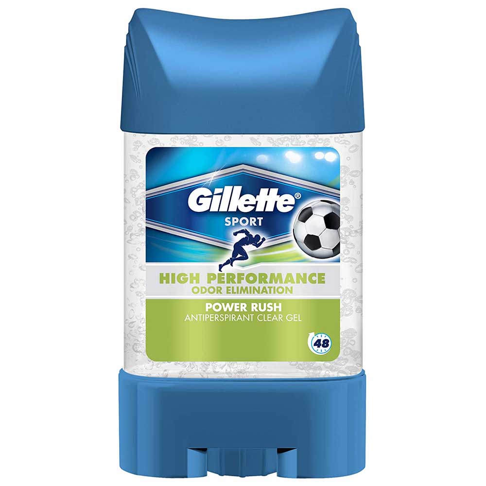 Order Gillette - Clear Gel Power Rush Antiperspirant Deo 70ml Now ...