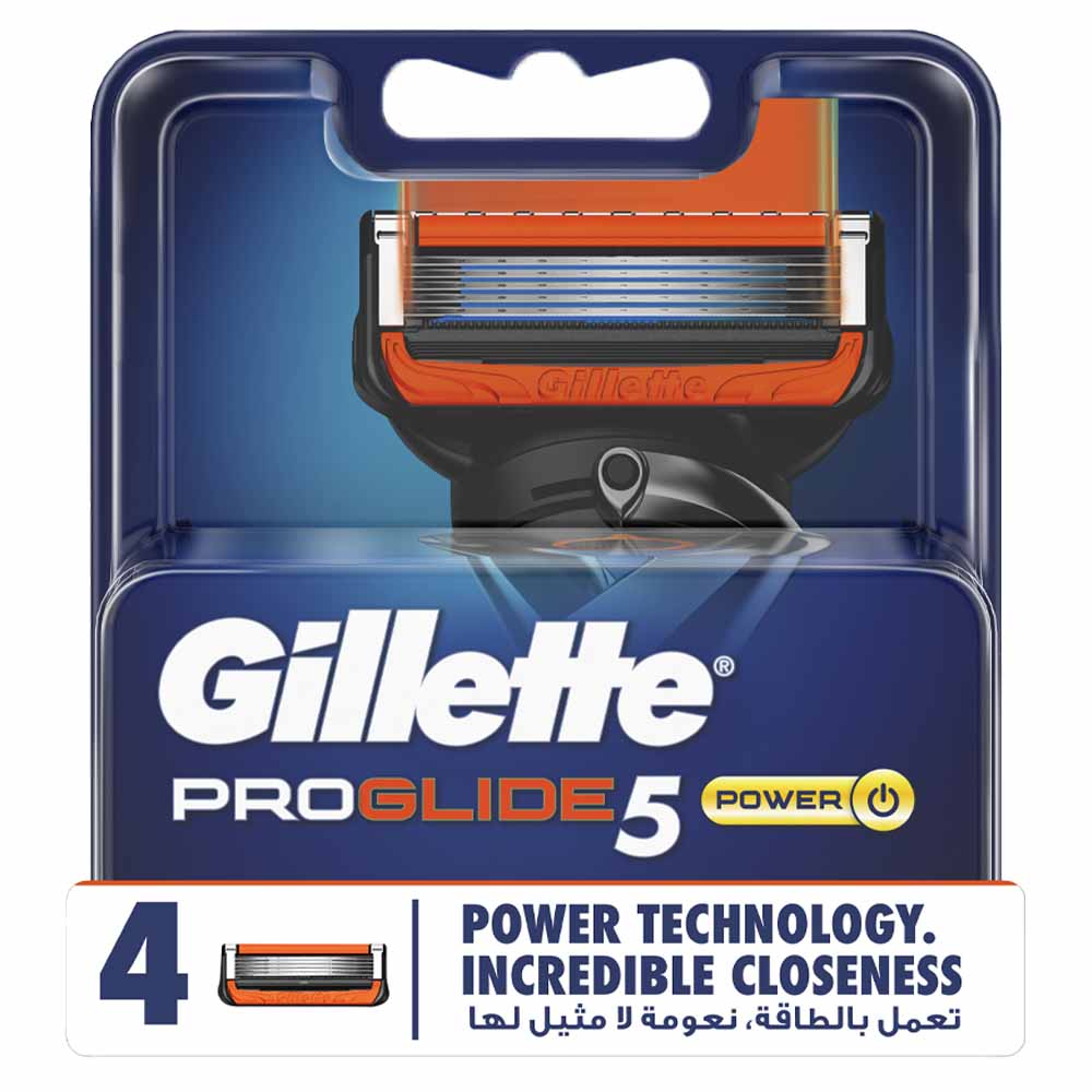 Order Gillette - ProGlide5 Power Blades - 4pcs Now! | Jomla.ae