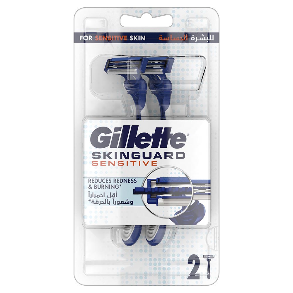 Order Gillette - SkinGuard Sensitive Disposable Razor 2pcs Now! | Jomla.ae
