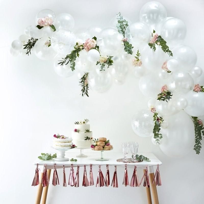 Order Ginger Ray - Balloon Arch Kit - White Now! | Jomla.ae