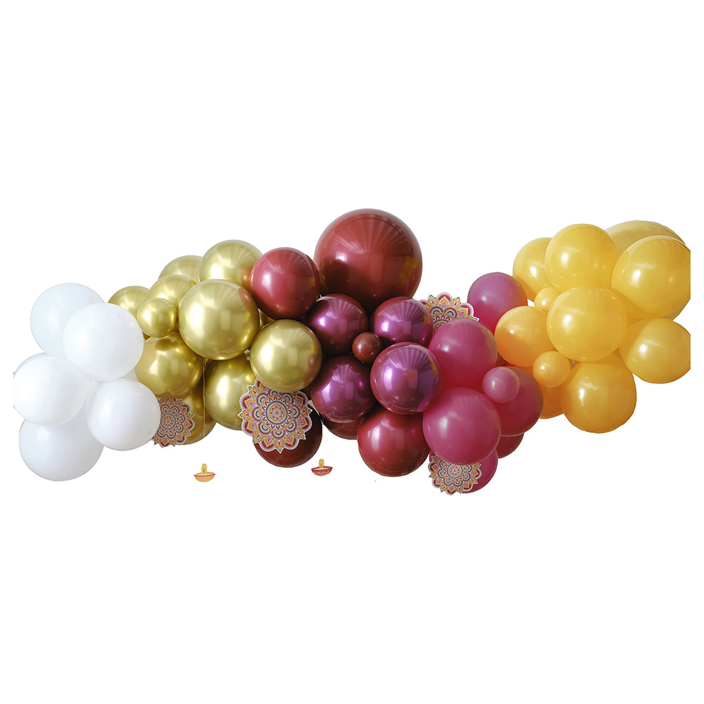 Ginger Ray - Balloon Arch With Patterned Fans & Tealights | Jomla.ae