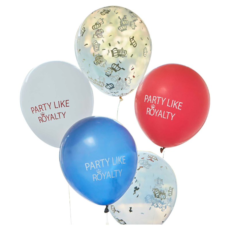 Ginger Ray - Coronation Party Balloons- 5pcs | Jomla.ae
