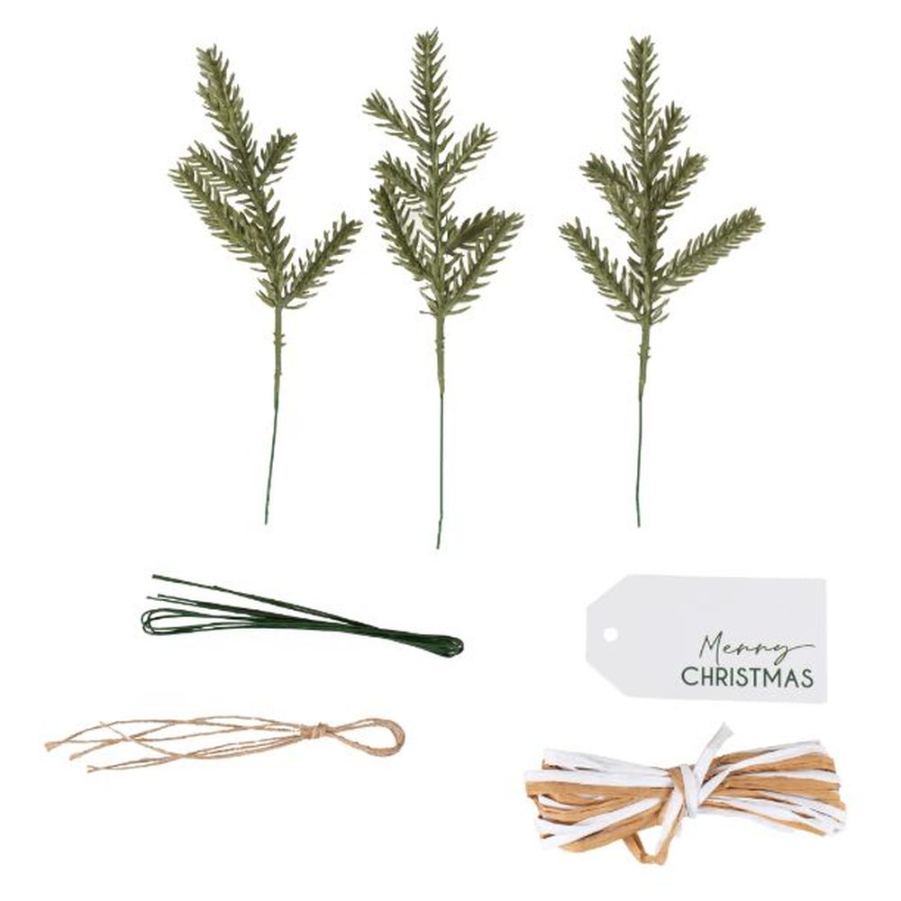 Ginger Ray - Gift Tag, Foliage and Ribbon Set | Jomla.ae