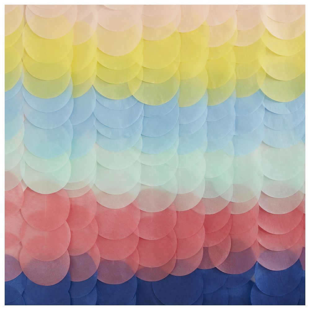Order Ginger Ray - Rainbow Tissue Paper Disc Party Backdrop Now! | Jomla.ae