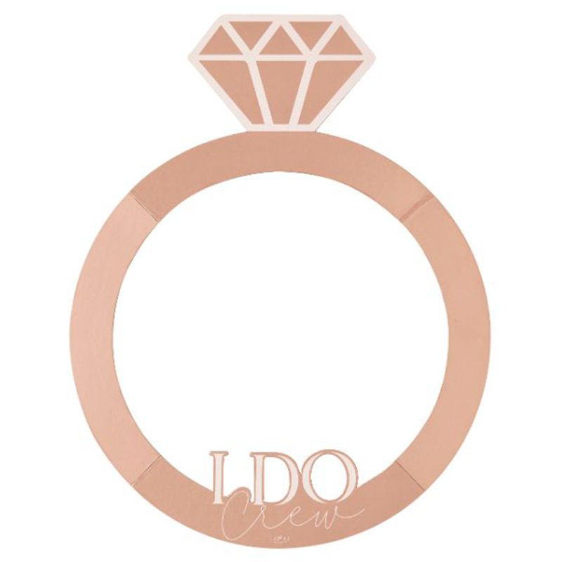 Ginger Ray - Rose Gold Ring Photo Booth Frame | Jomla.ae