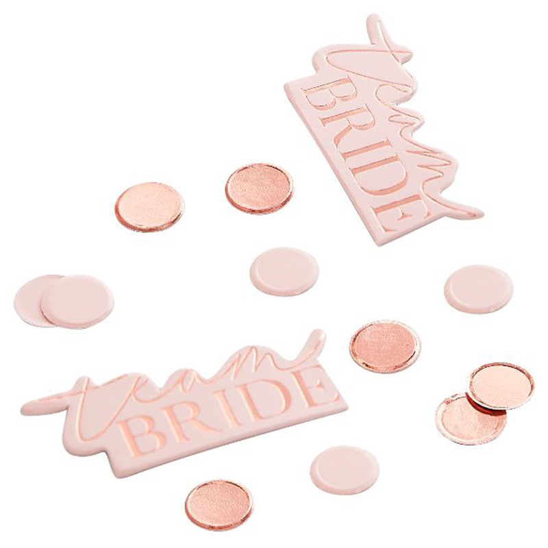 Order Ginger Ray - Team Bride Blush And Rose Gold Table Confetti Now ...