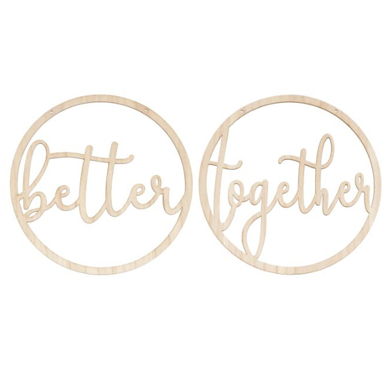 Ginger Ray - Wedding Chair Signs - Better Together | Jomla.ae