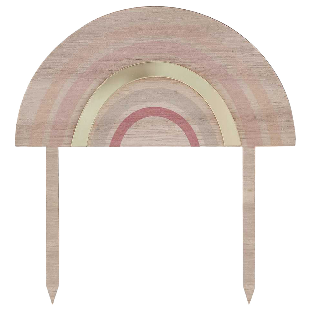 Ginger Ray - Wooden - Acrylic Rainbow Cake Topper | Jomla.ae