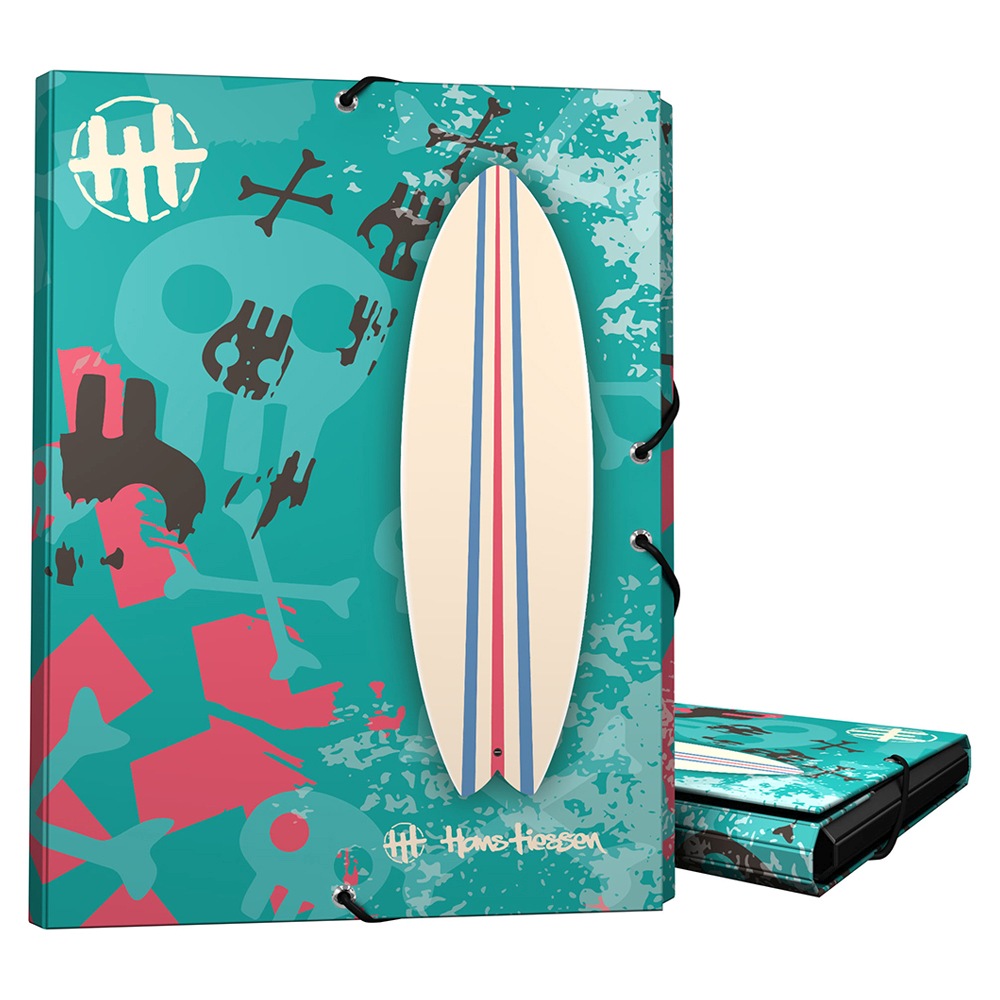 Grafoplas - Lined Three-Tab Folder - Surf | Jomla.ae