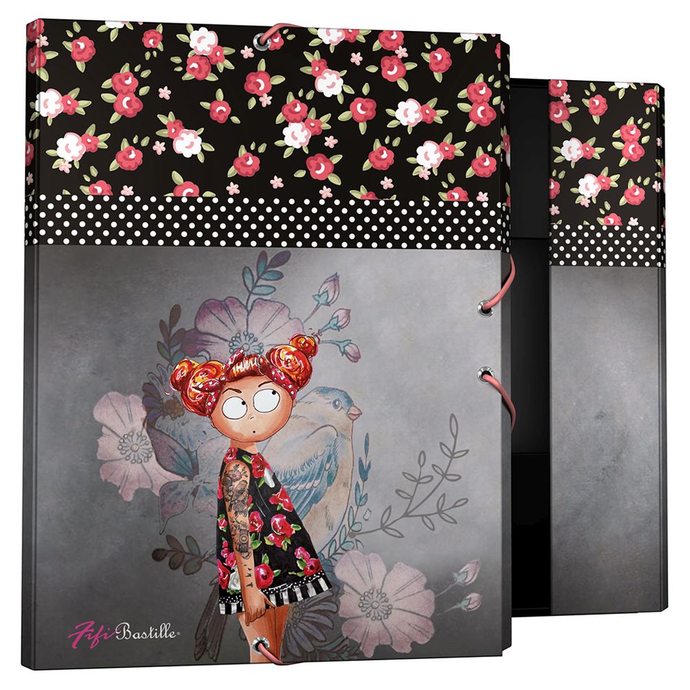 Grafoplas - Lined Three-Tab Folder - Tattoo | Jomla.ae