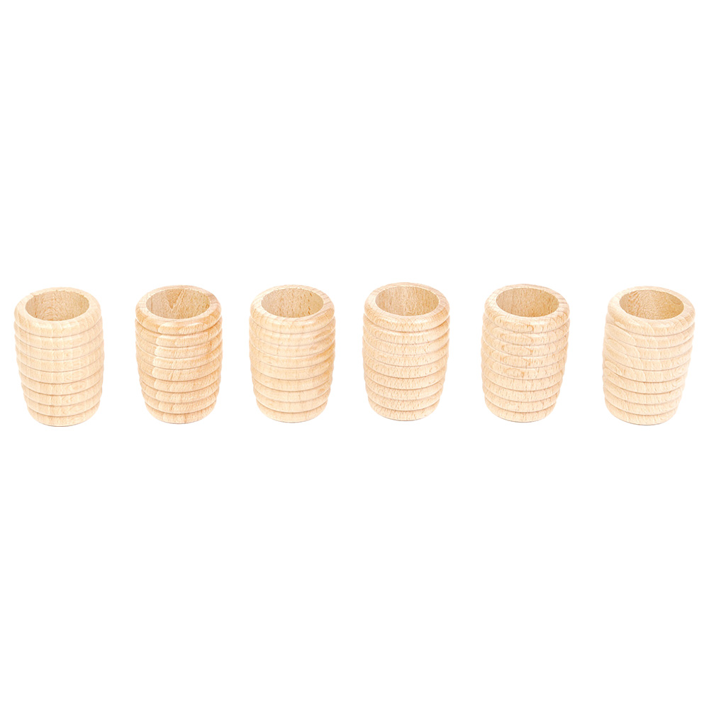 Order Grapat - Wooden Honeycomb Beakers 6pcs Now! | Jomla.ae