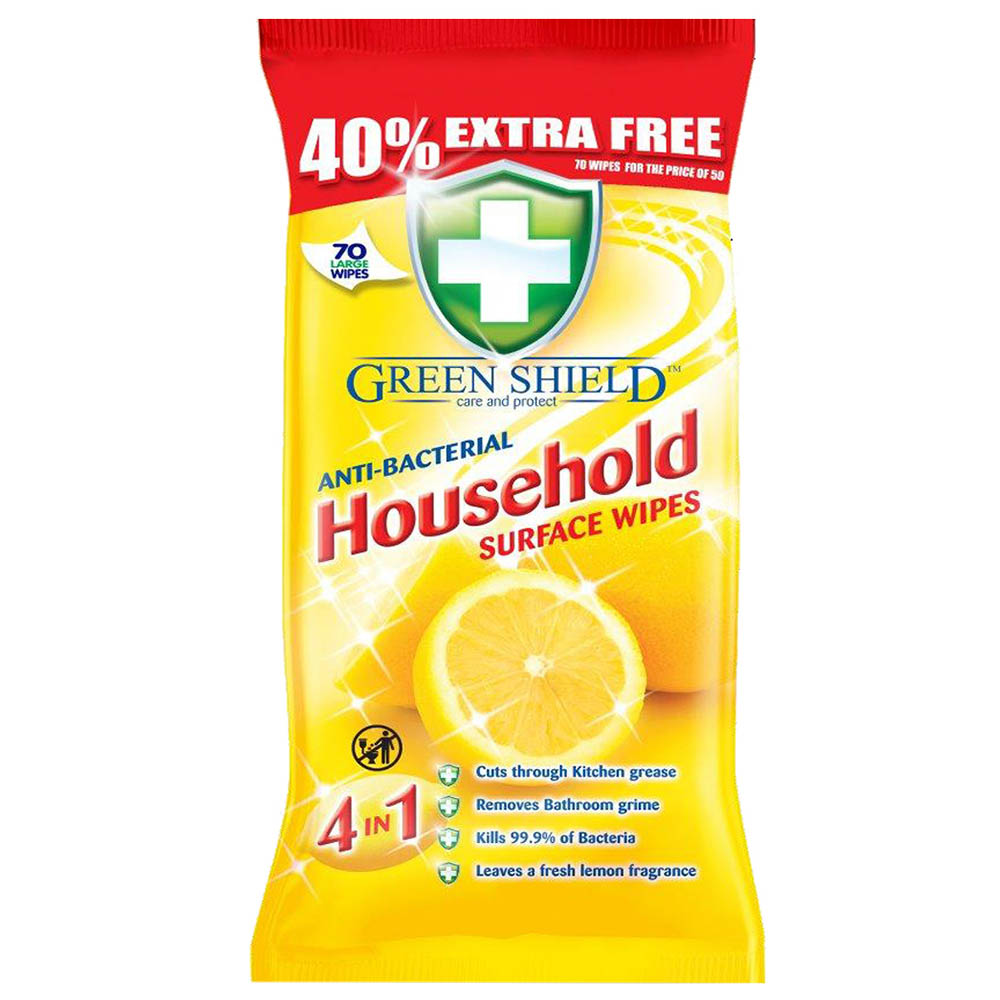 Order Green Shield - Anti-Bacterial Household Surface Wipes 70s Now ...