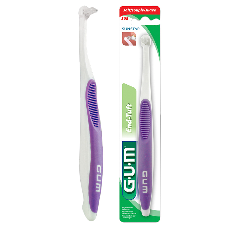Gum - End Tuft- Tapered Trim Toothbrush 1pc - Assorted | Jomla.ae