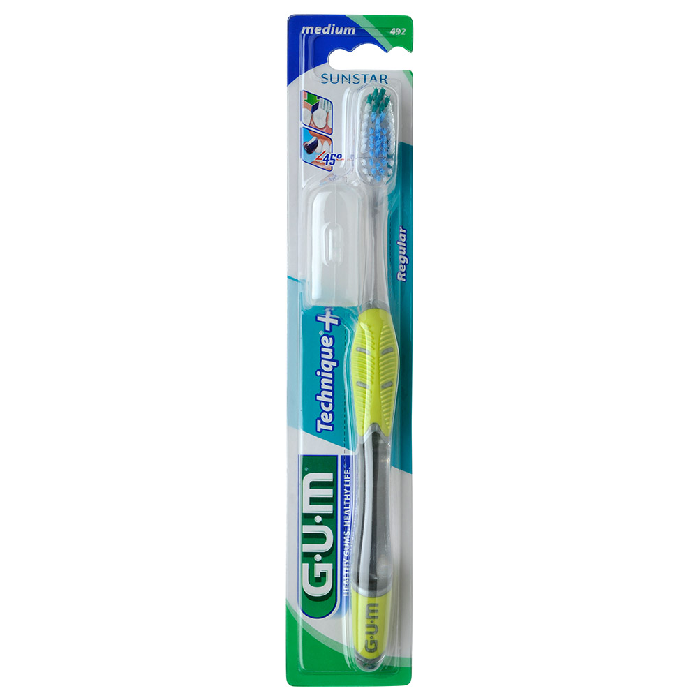 Order Gum - Technique Medium Full Toothbrush 1pc - Assorted Now! | Jomla.ae