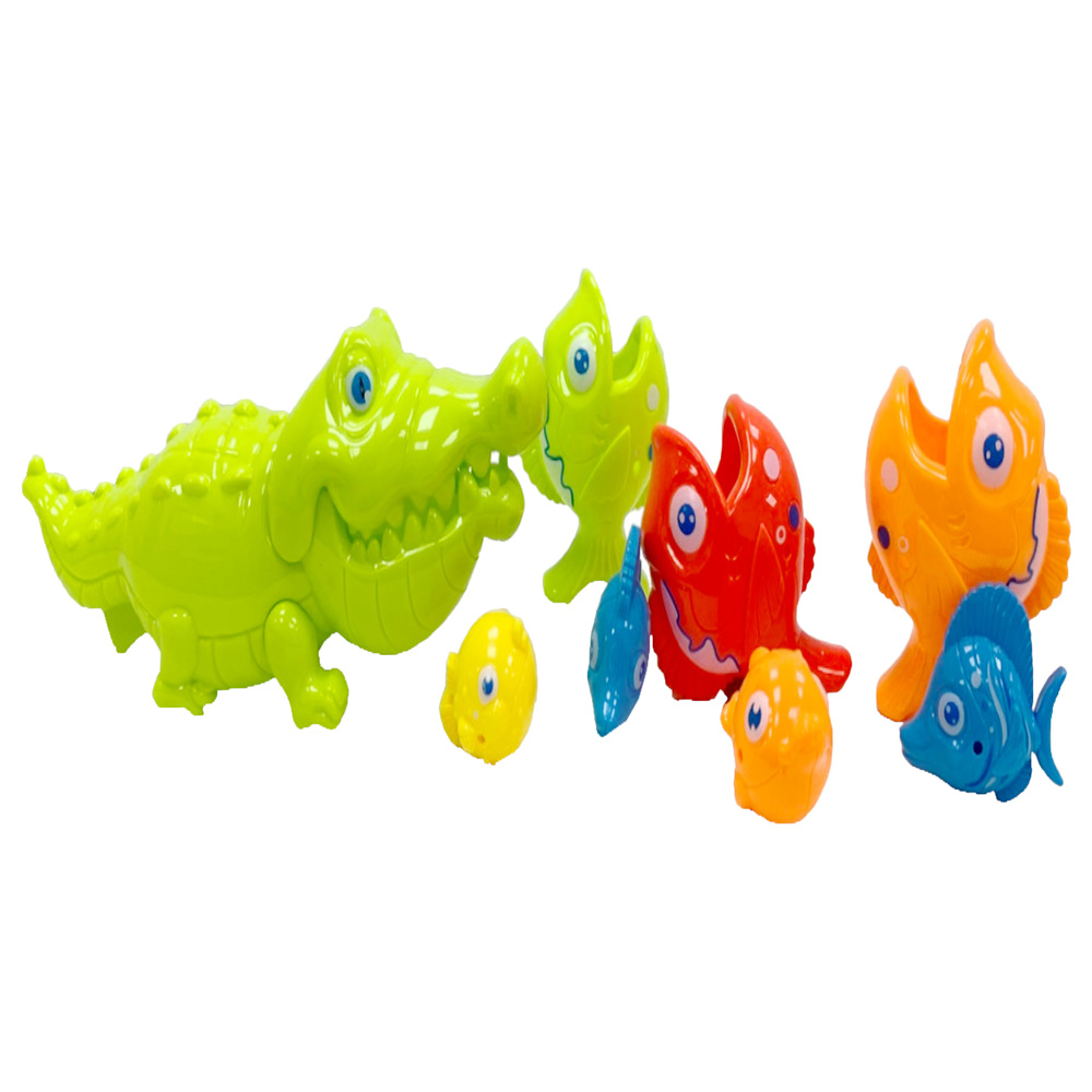 Order HAJ - Fishing Crocodile Eating Small Fish Toys Now! | Jomla.ae