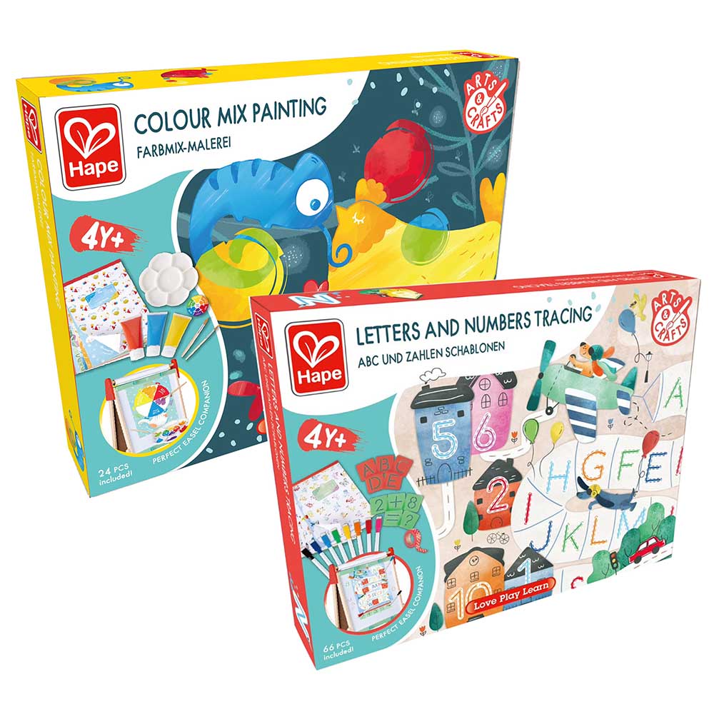 Order Hape - Letters Numbers Tracing & Painting Activity Kit - 2 sets ...