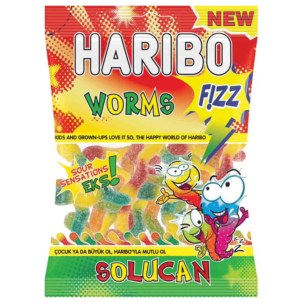 Order Haribo Fizz Worm 160g Now! | Jomla.ae