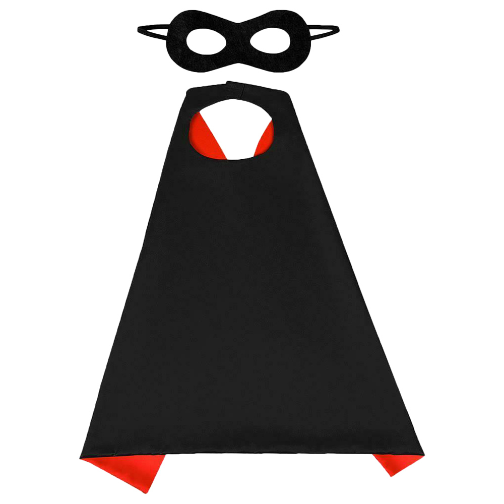 Order Highland - Black and Red Superhero Cape and Mask Costume Now ...