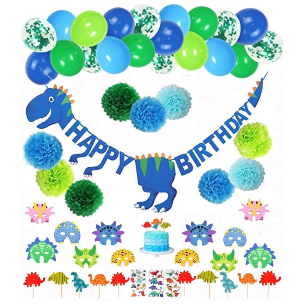 Order Highland - Dinosaur Theme Happy Birthday Decoration Set Now ...