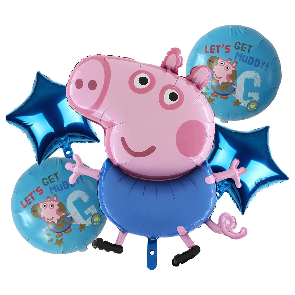 Order Highland - George Peppa Pig Balloons Birthday Decorations - 5Pcs ...