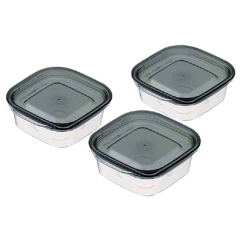 Order Hokan-Sho - Plastic Square Food Container - 90ml - 3pcs - Clear ...