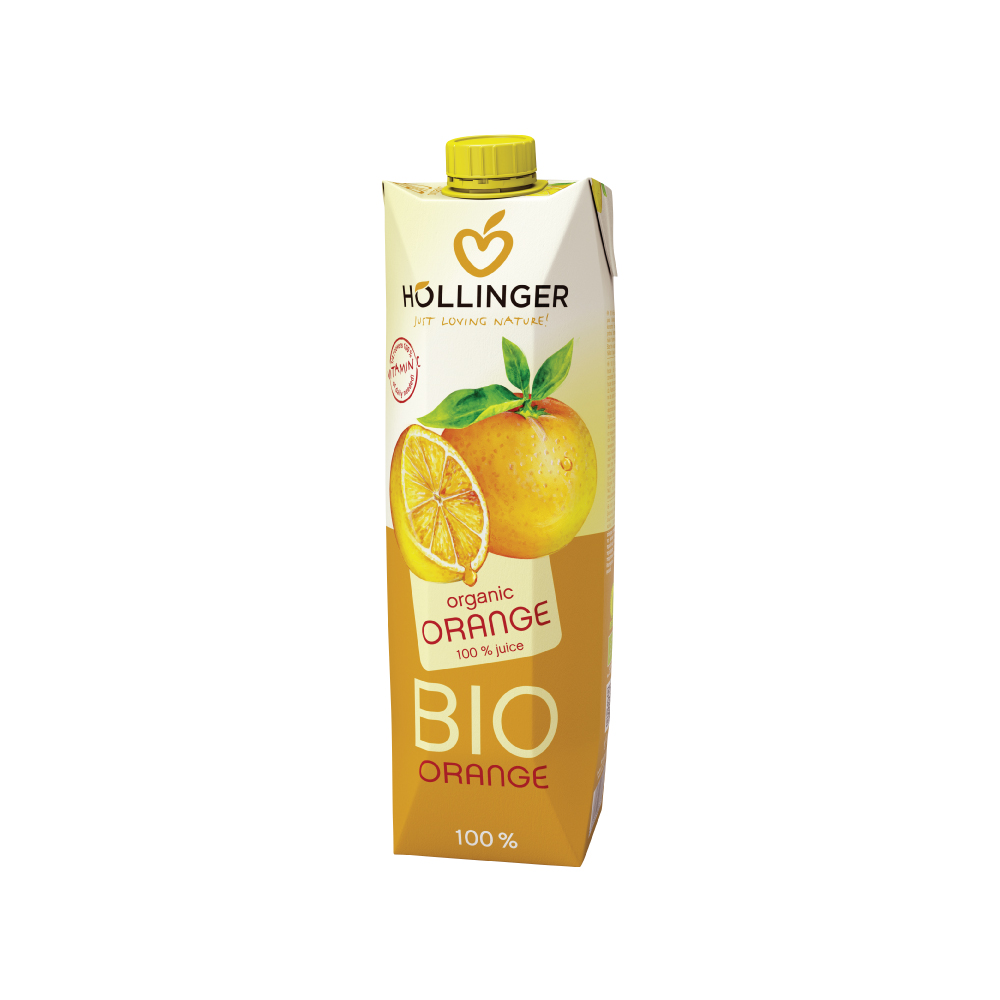 Order Hollinger Organic Orange Juice 1L Now! | Jomla.ae