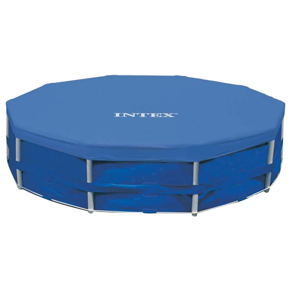 Order Intex - 15ft x 10In Round Pool Cover - Blue Now! | Jomla.ae