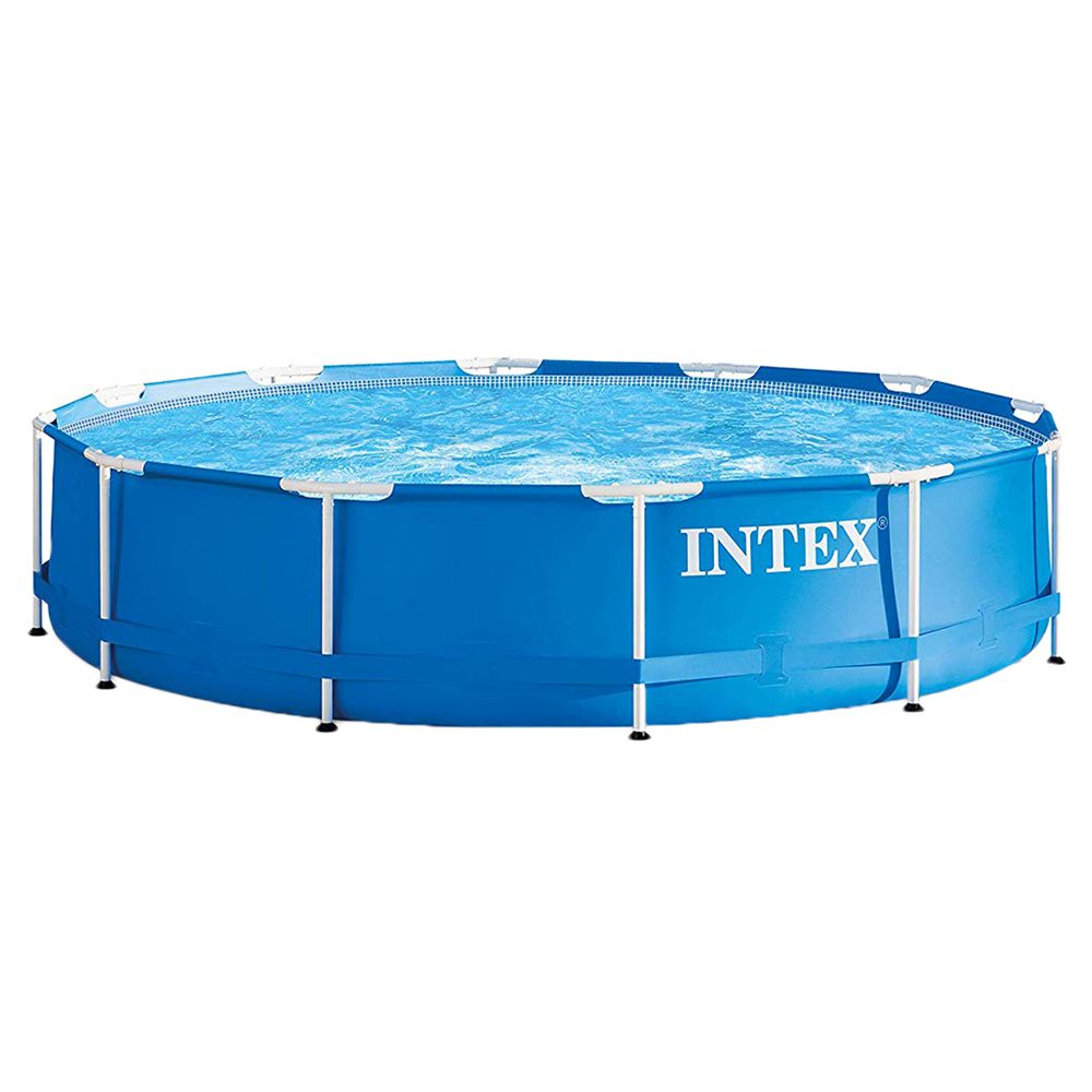 Order Intex Metal Frame Pool With Pump (12ft) Now! | Jomla.ae