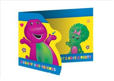 Invitation Card with envelop - Barney | Jomla.ae
