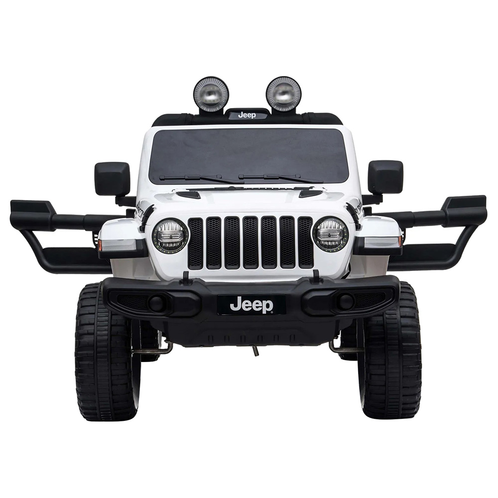 Order Jeep - 12V Kids Rubicon Electric Rideon - White Now! | Jomla.ae