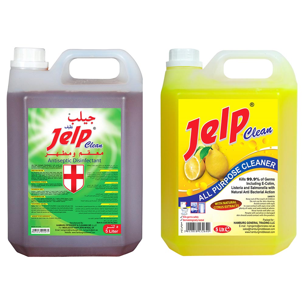 Order Jelp - All-Purpose Cleaner 5L + Antiseptic Disinfectant 5L Now ...
