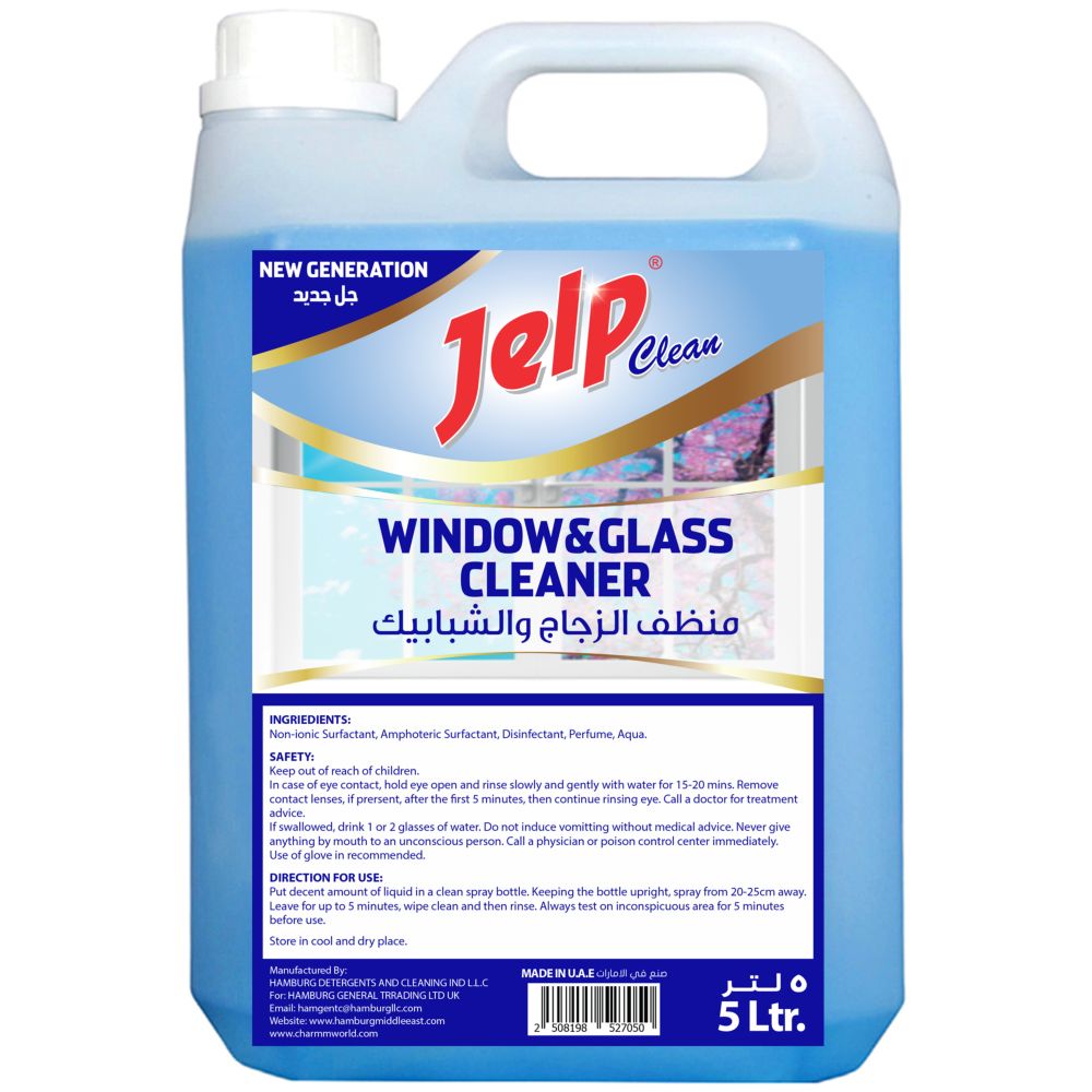 Order Jelp Clean - Glass Cleaner Blue 5L Now! | Jomla.ae