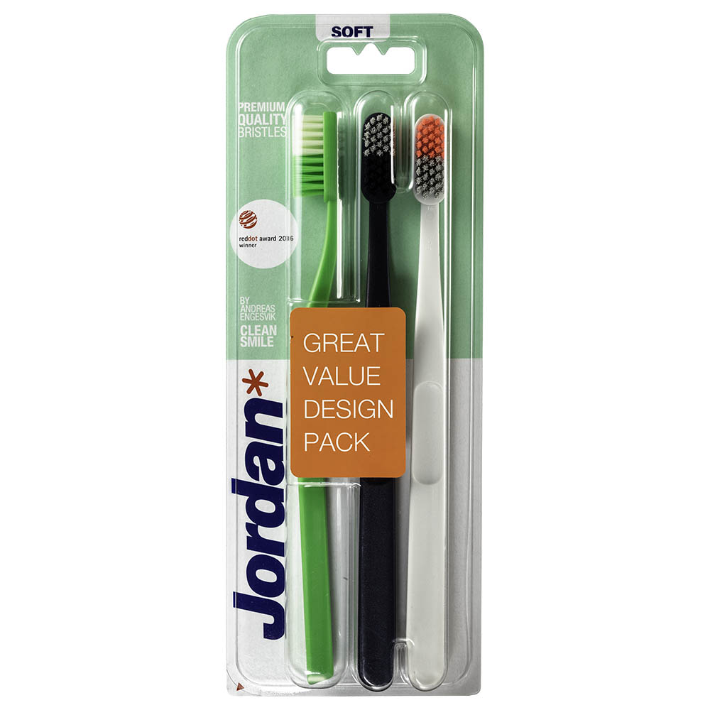 Order Jordan - Clean Smile Soft Pack of 3 - Assorted Colors Now! | Jomla.ae