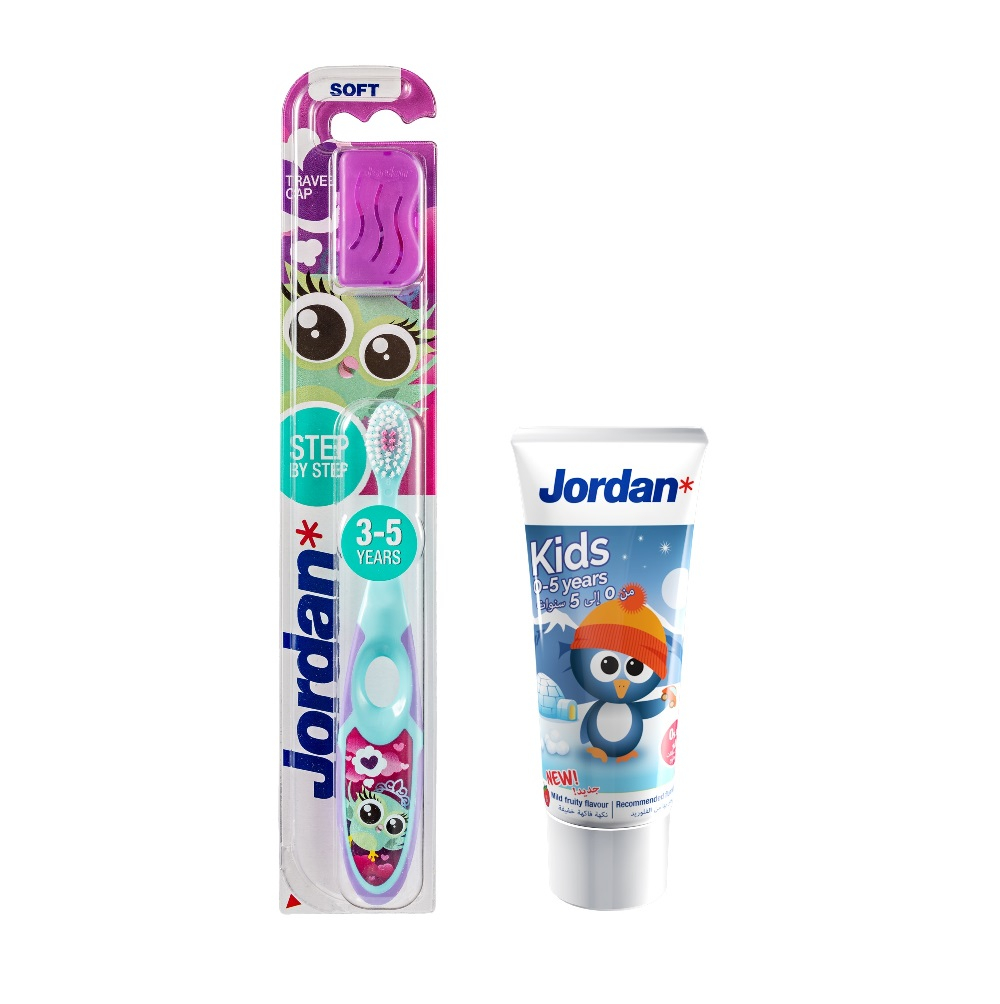 Order Jordan Hamper Toothpaste and Toothbrush (3-5) Years Now! | Jomla.ae