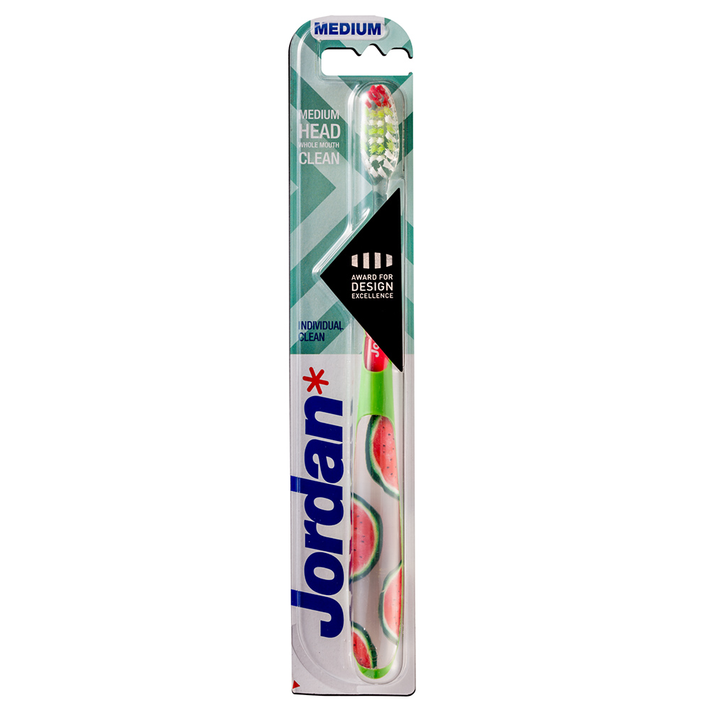 Order Jordan Individual Clean Medium Toothbrush Now! | Jomla.ae