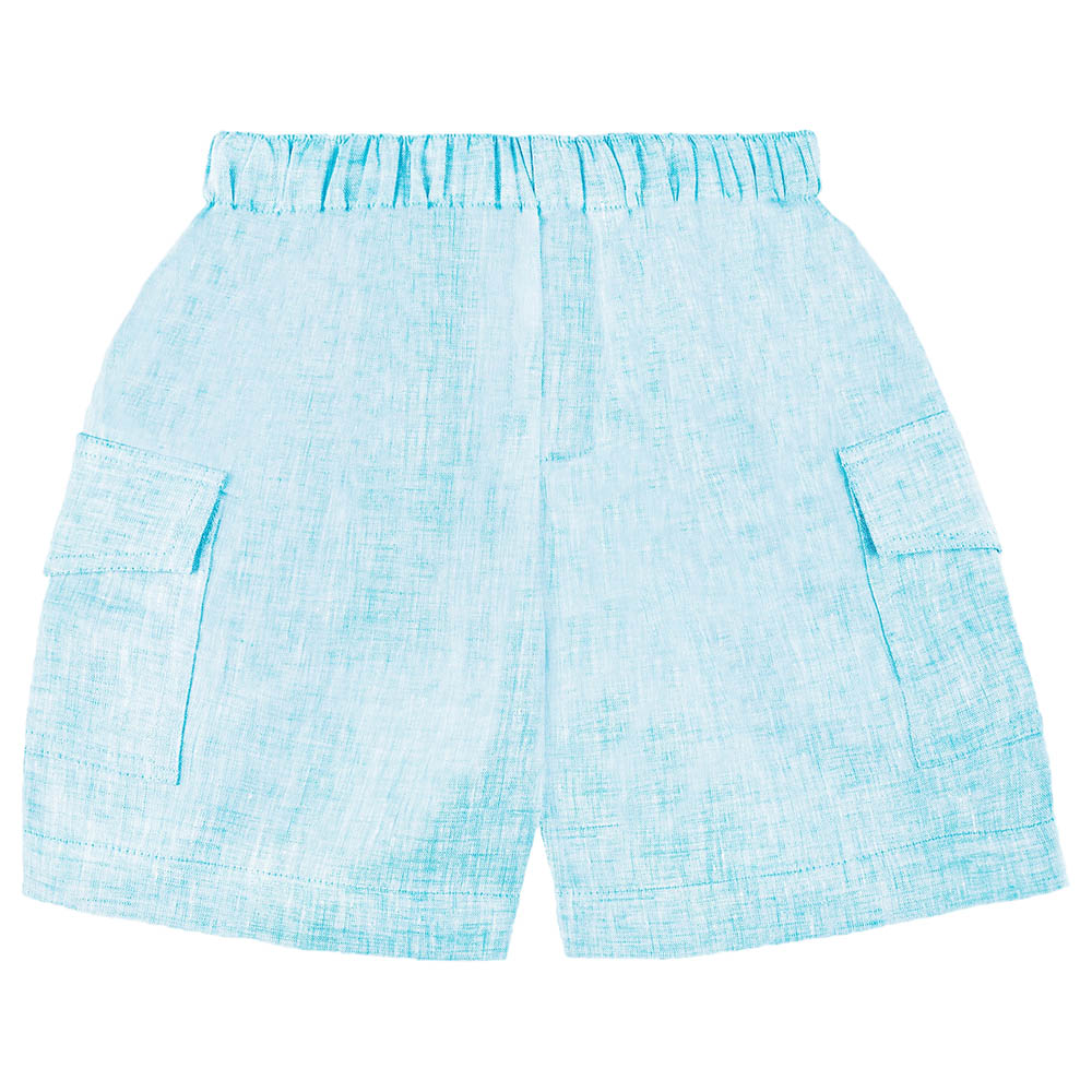 Order Jules & Juliette - Boy Shorts Carl Light Blue Linen Now! | Jomla.ae