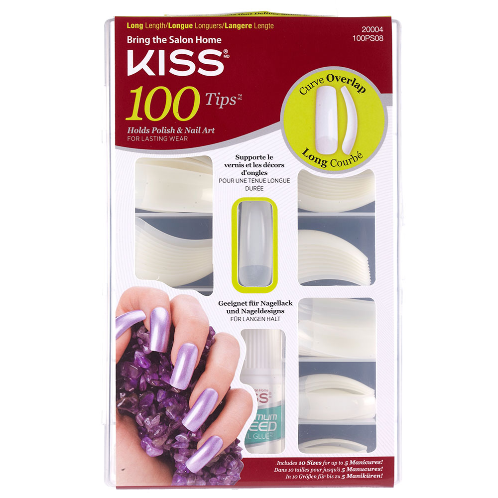 Order KISS - 100 Tips Curve Overlap Nails Now! | Jomla.ae
