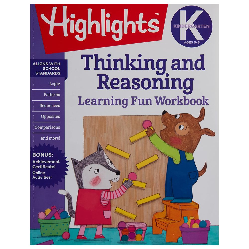 Order Kindergarten Thinking and Reasoning Learning Fun Workbook Now ...