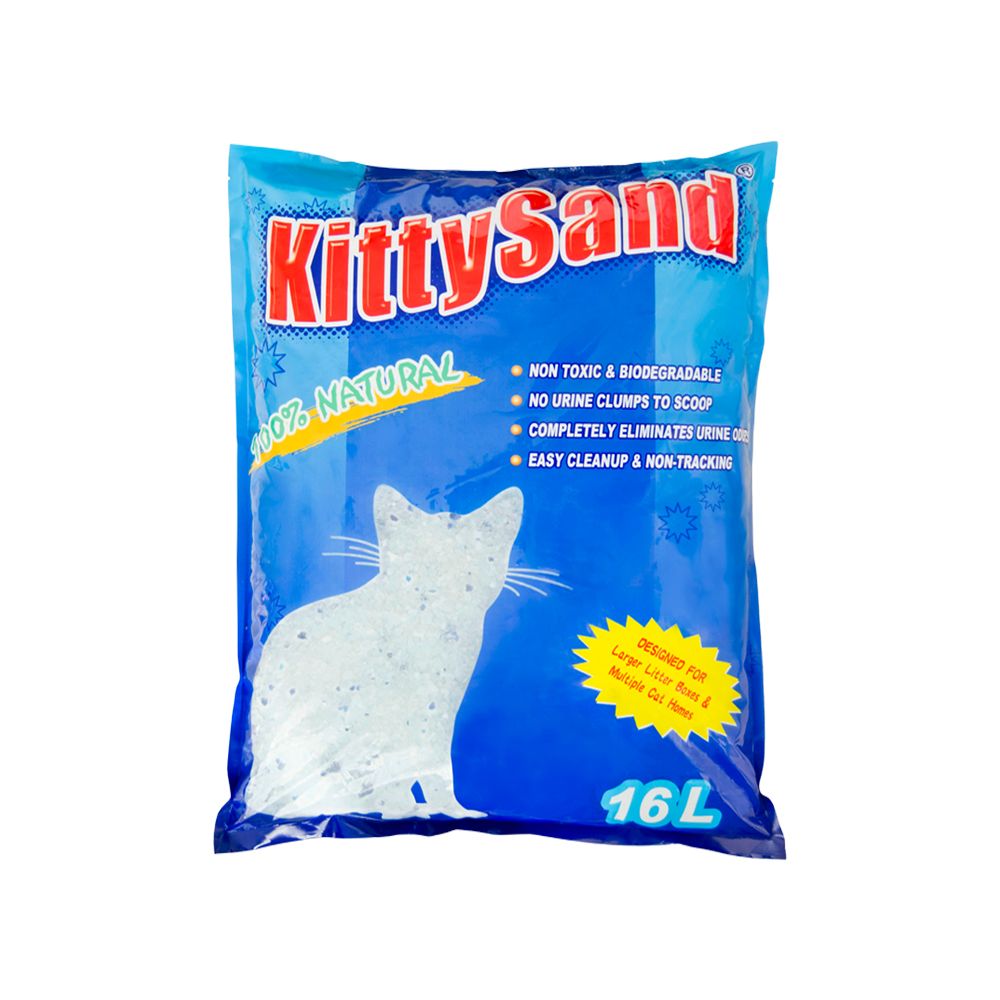 Order Kitty Sand Crystal Cat Litter Unscented 16 L Now! | Jomla.ae