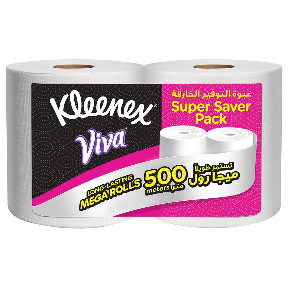 Order Kleenex Viva Maxi Household Tissue Pack of 2 x 250m Rolls Now ...