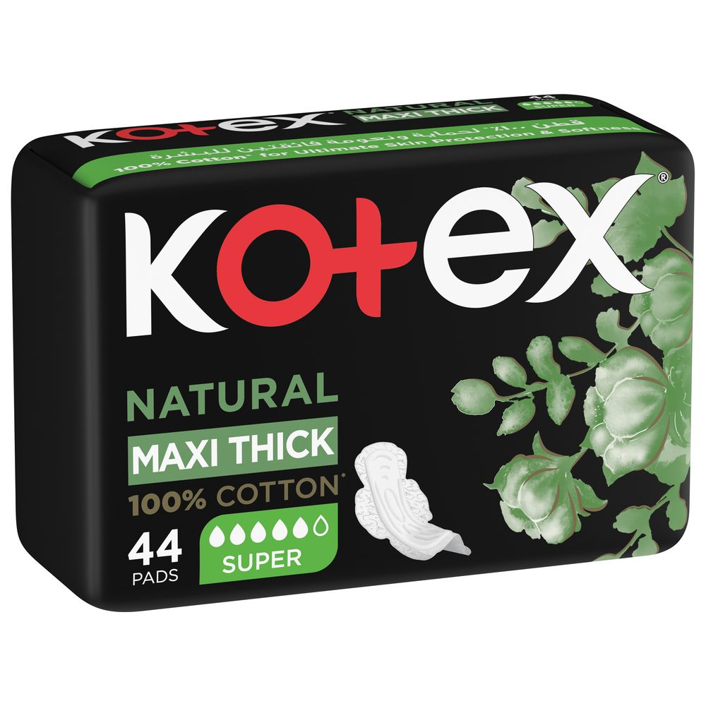 Order Kotex - Maxi Day Natural Cotton Super 44 Sanitary Pads Now ...