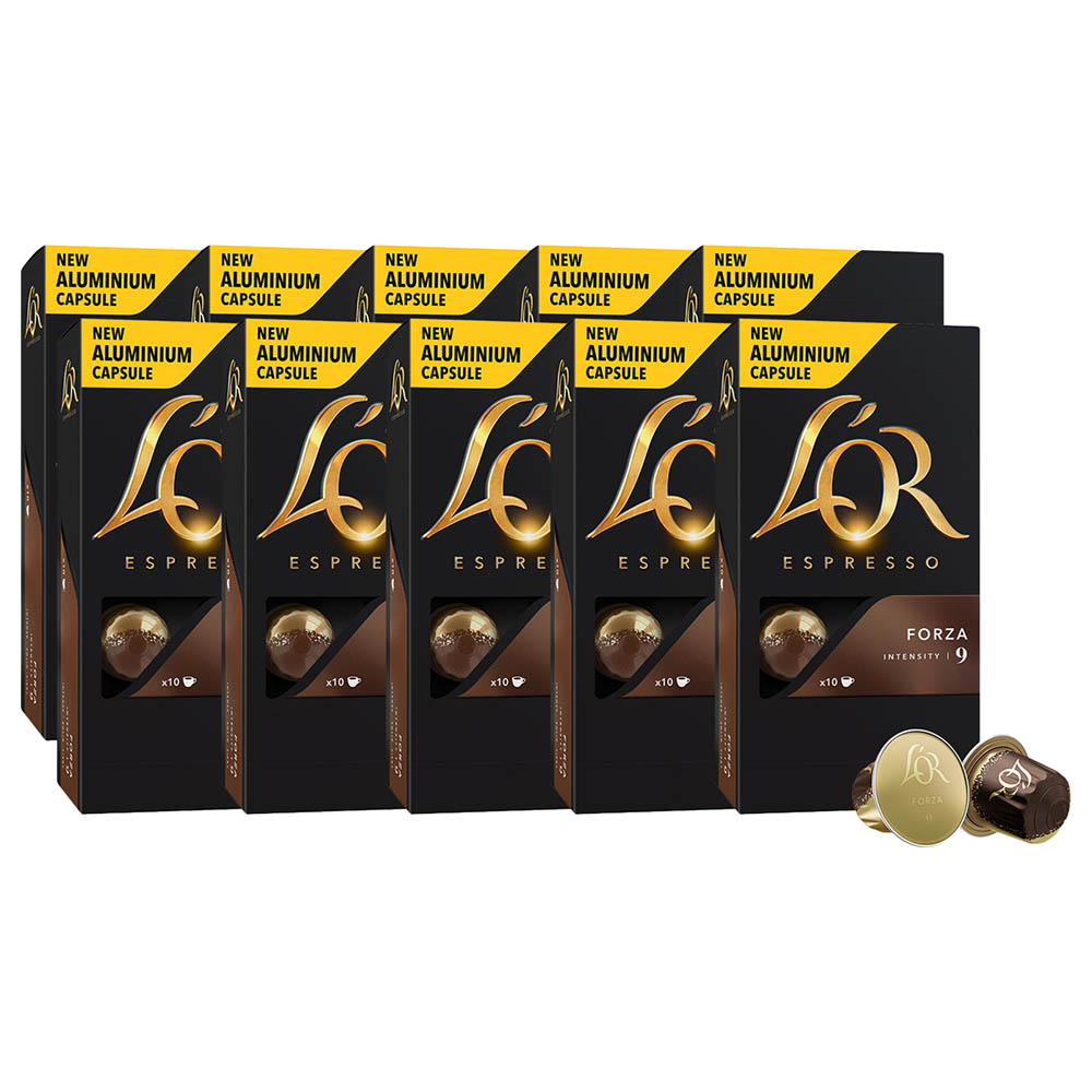 Order L'OR Espresso Forza 8+2 Bundle Coffee Capsules 10 Packs Now ...