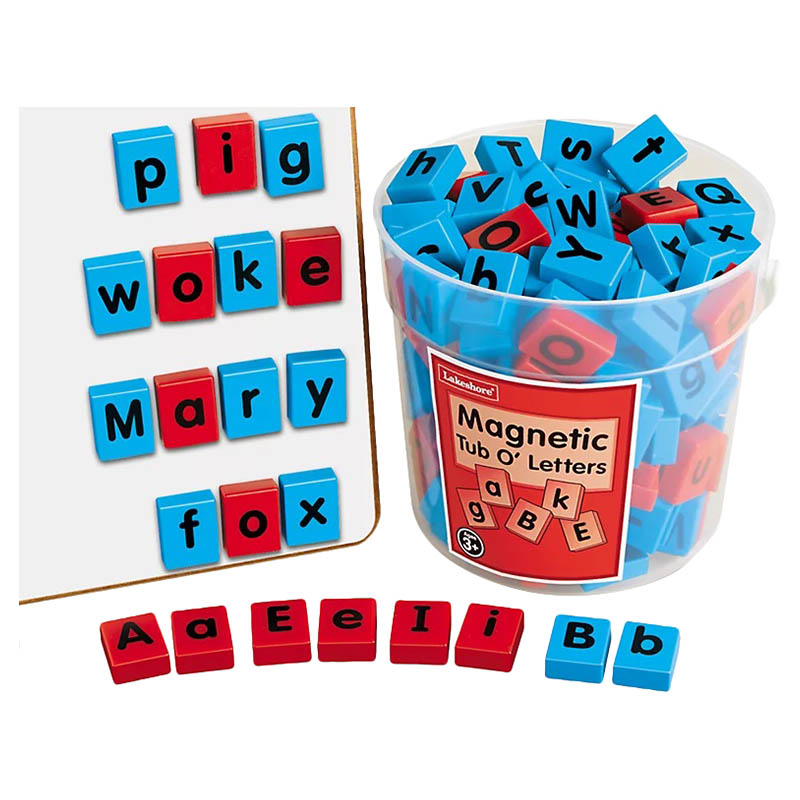 Order Lakeshore - Magnetic Tub O' Letters - 192pcs Now! | Jomla.ae